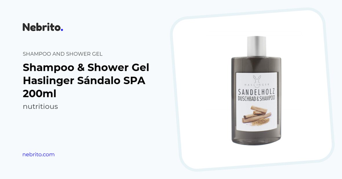 Шампунь и гель для душа Haslinger Sándalo SPA Питательный, 200 мл ...